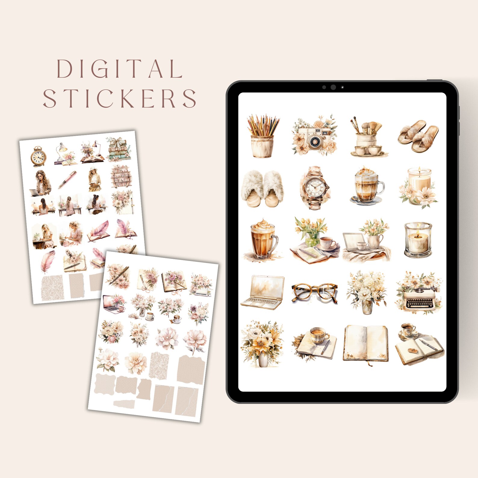 BOHO PLANNER Goodnotes Stickers cute Digital Sticker Pack Stickers ...