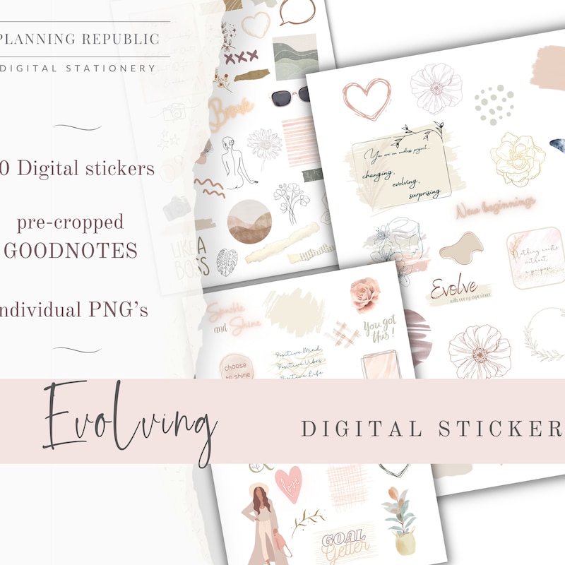 Digital Planner Stickers - Etsy