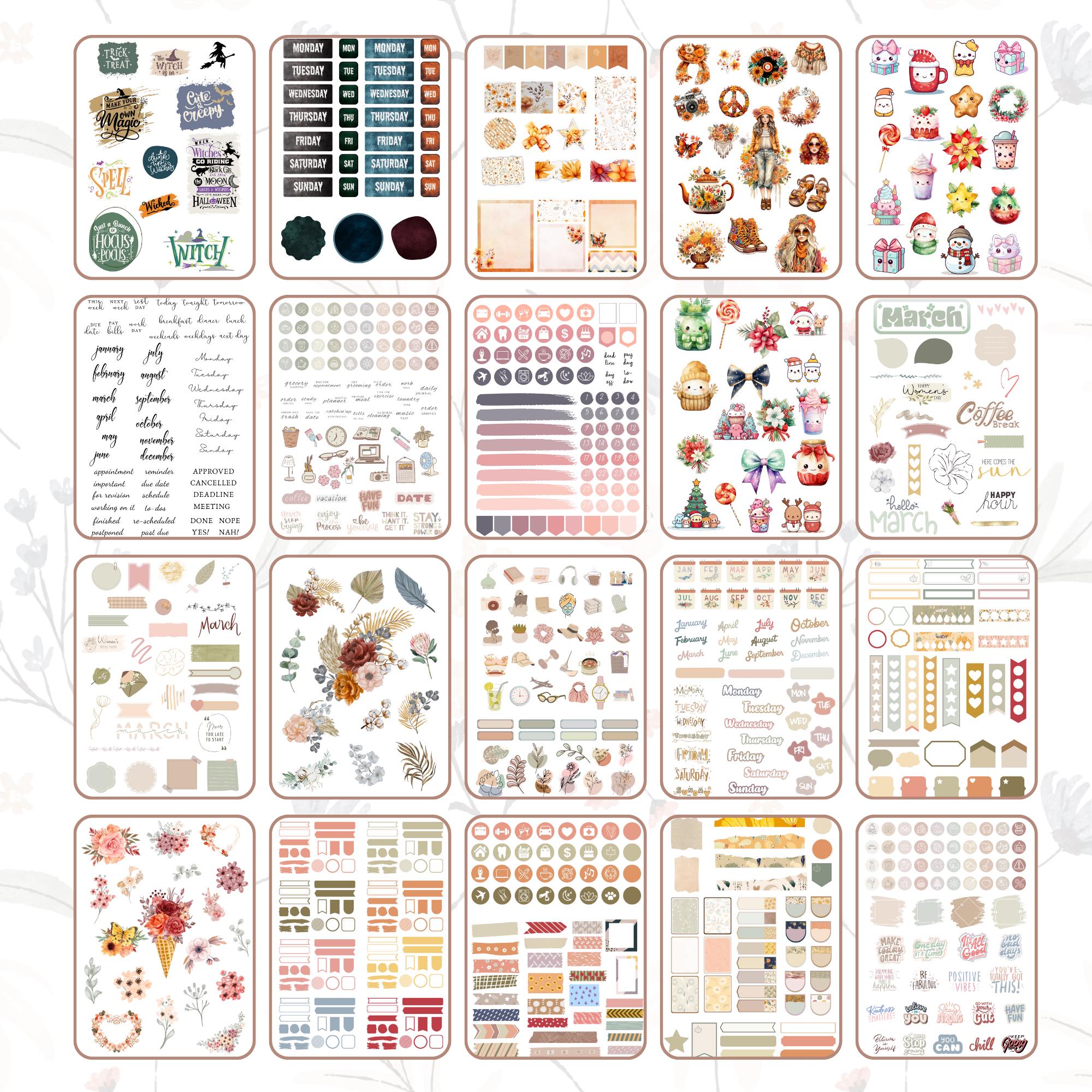 WHOLE SHOP Goodnotes Stickers | Everyday Cute Digital Sticker Pack ...
