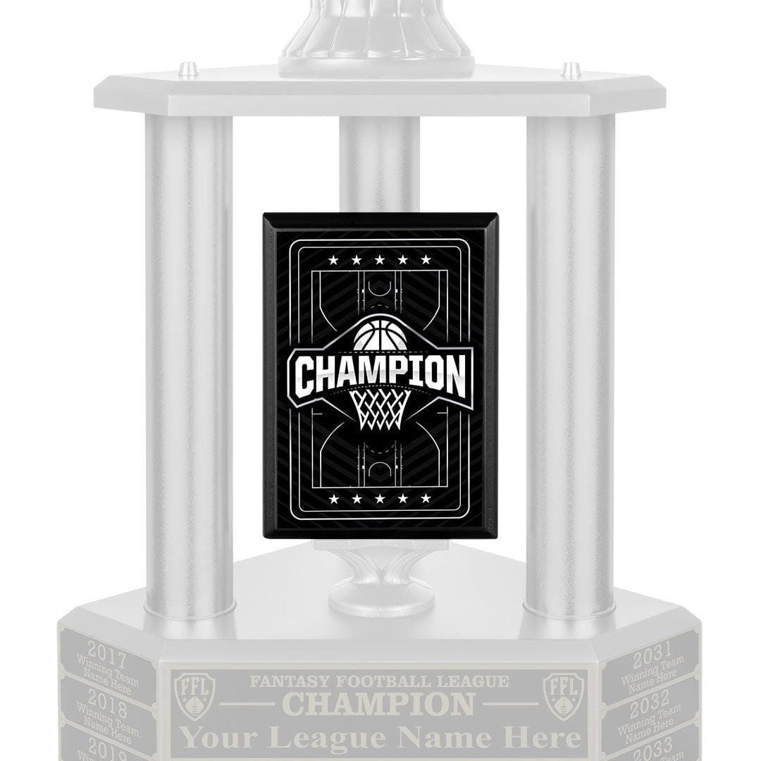 Basketball Trophy Plaque | Champion Plaque, Basketball Perpetual Trophy ...