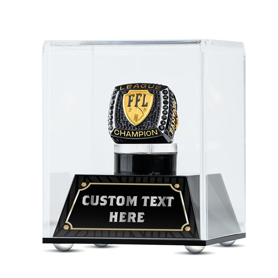 Custom Championship Ring Display Case | Acrylic Ring Case, Football ...