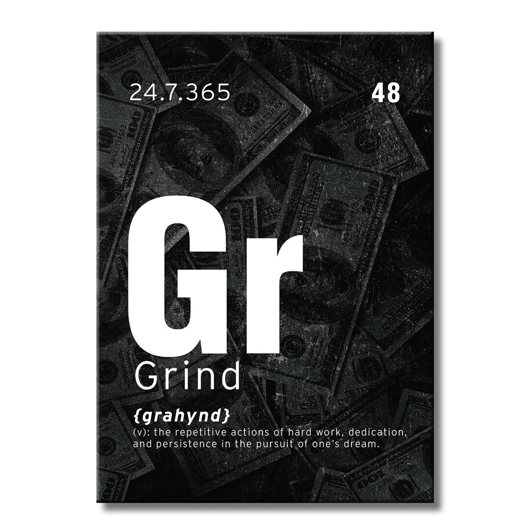 Inspirational Art Grind - Motivational Art - Metal Wall Art - Home Gym ...