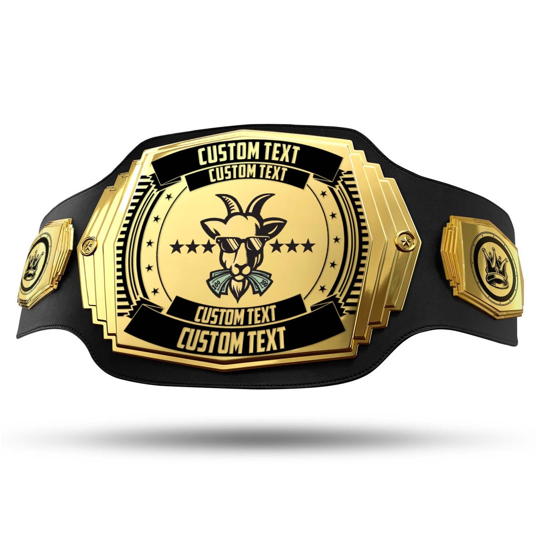 The G.O.A.T 6lb Custom Championship Belt Custom Belt, GOAT, Custom ...