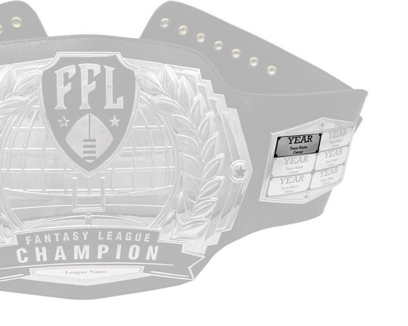 Engraved Name Plate: Custom Trophy Plate, Fantasy Football Awards - Etsy