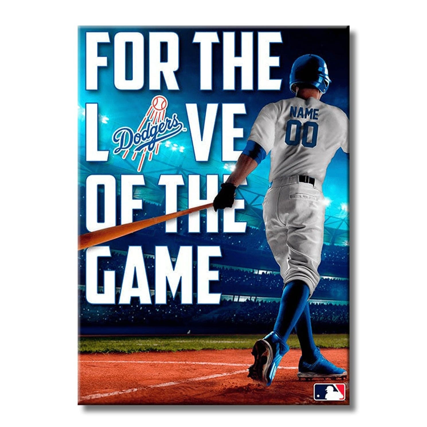 MLB Los Angeles Dodgers Art for the Love of the Game Custom Metal Wall ...