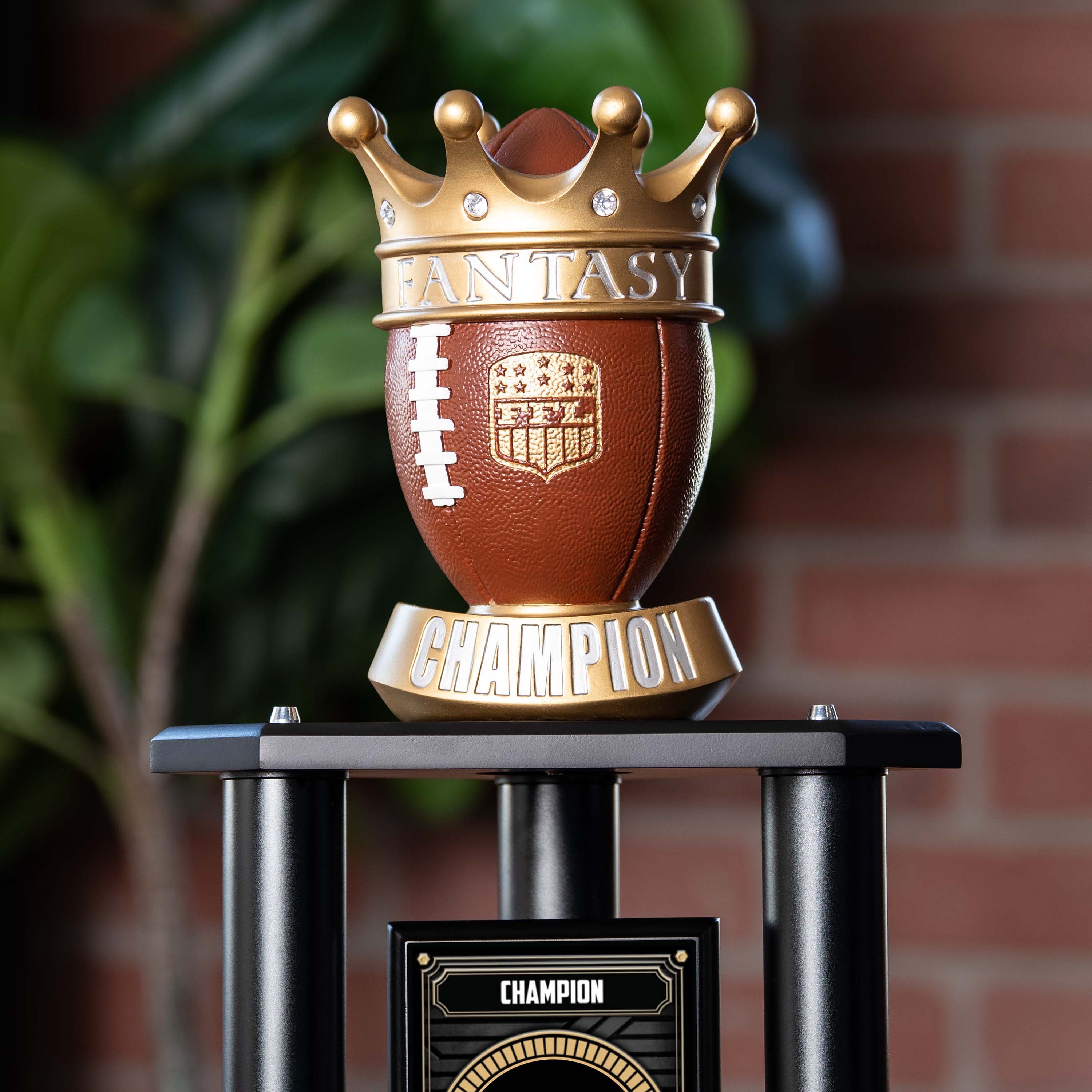 Fantasy Football Champion Trophy Crown Football Swap Topper 2023 ...