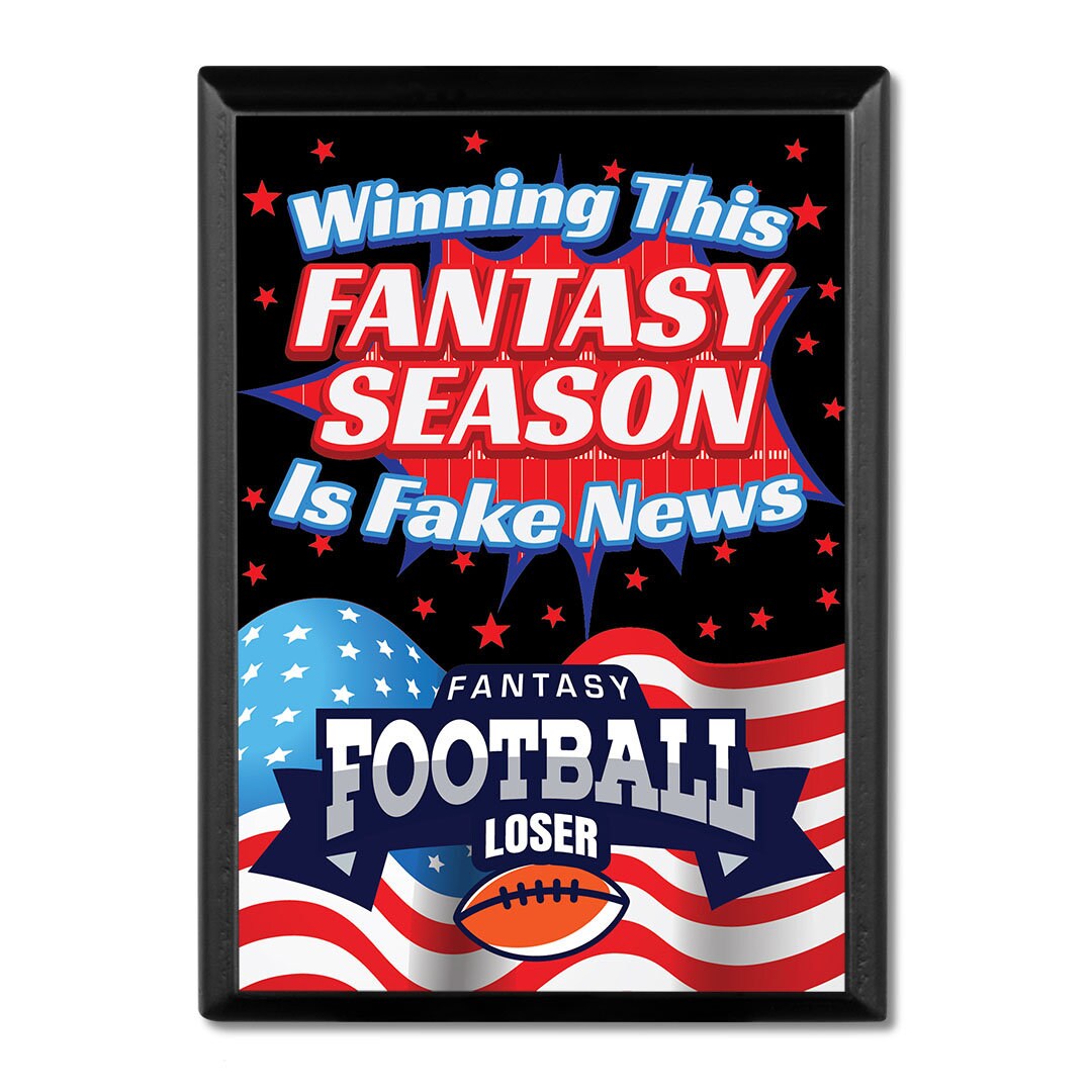 Fake News Plaque Loser Plaque, FFL Perpetual Trophy, League Trophy ...