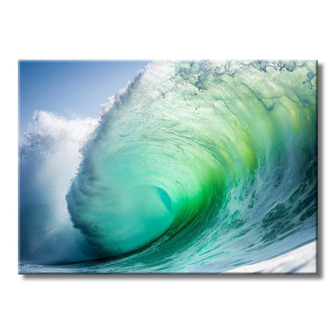 Ocean Wave Art, Surf Art - Metal Wall Art - Ocean Waves Art Decor ...
