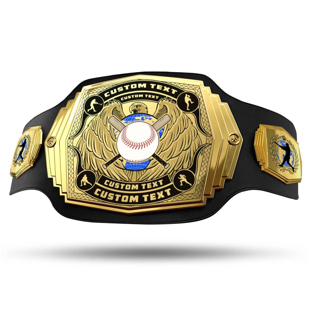 Baseball 6lb Custom Championship Belt | Baseball Trophy, Custom Trophy ...