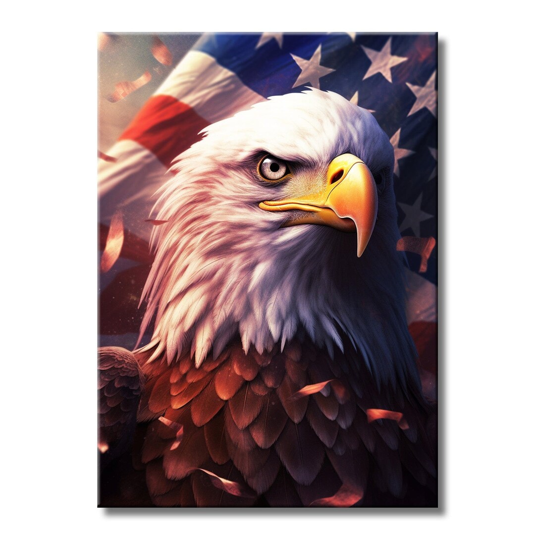 Eagle Art Patriotic Bald Eagle - Metal Wall Art | Bald Eagle Decor Wall ...