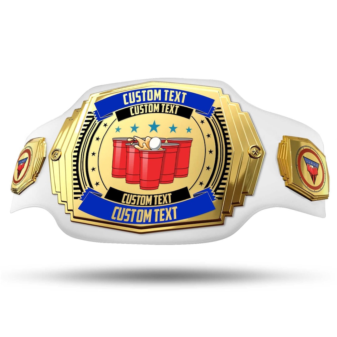Beer Pong 6lb Custom Championship Belt | Custom Belt, Beer Pong ...