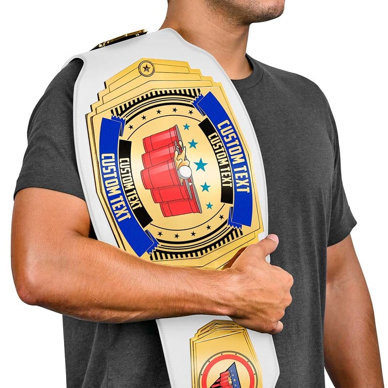 Beer Pong 6lb Custom Championship Belt | Custom Belt, Beer Pong ...