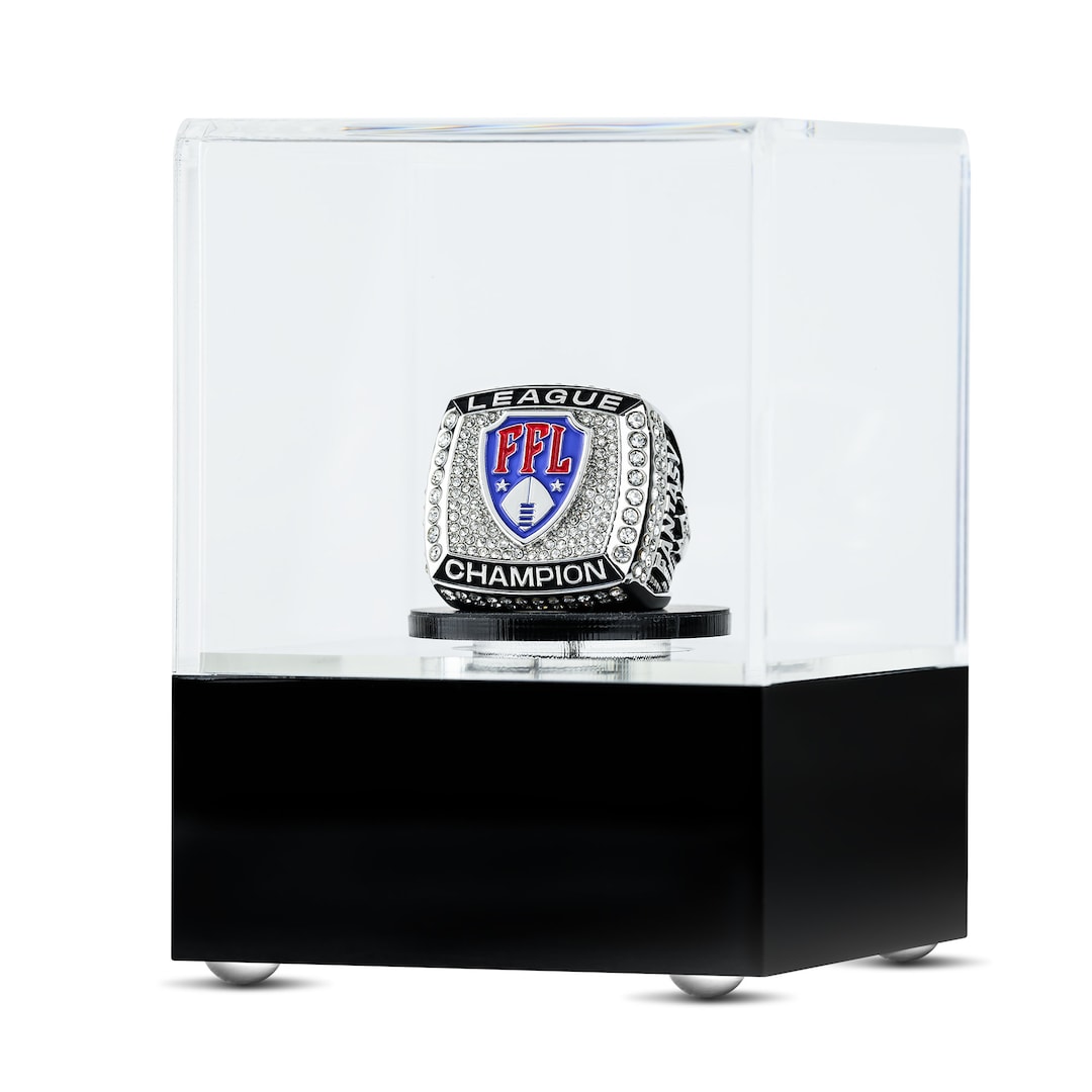 Championship Ring Spinning Display Case: Acrylic Sports Ring Box - Etsy