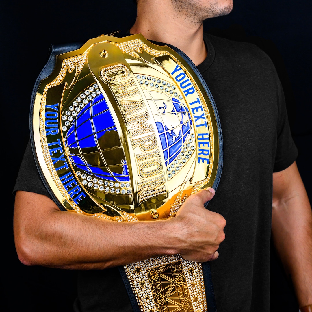Ultimate Blinged-out Championship Belt - 9 LBS Belt - | Heavy Gold ...