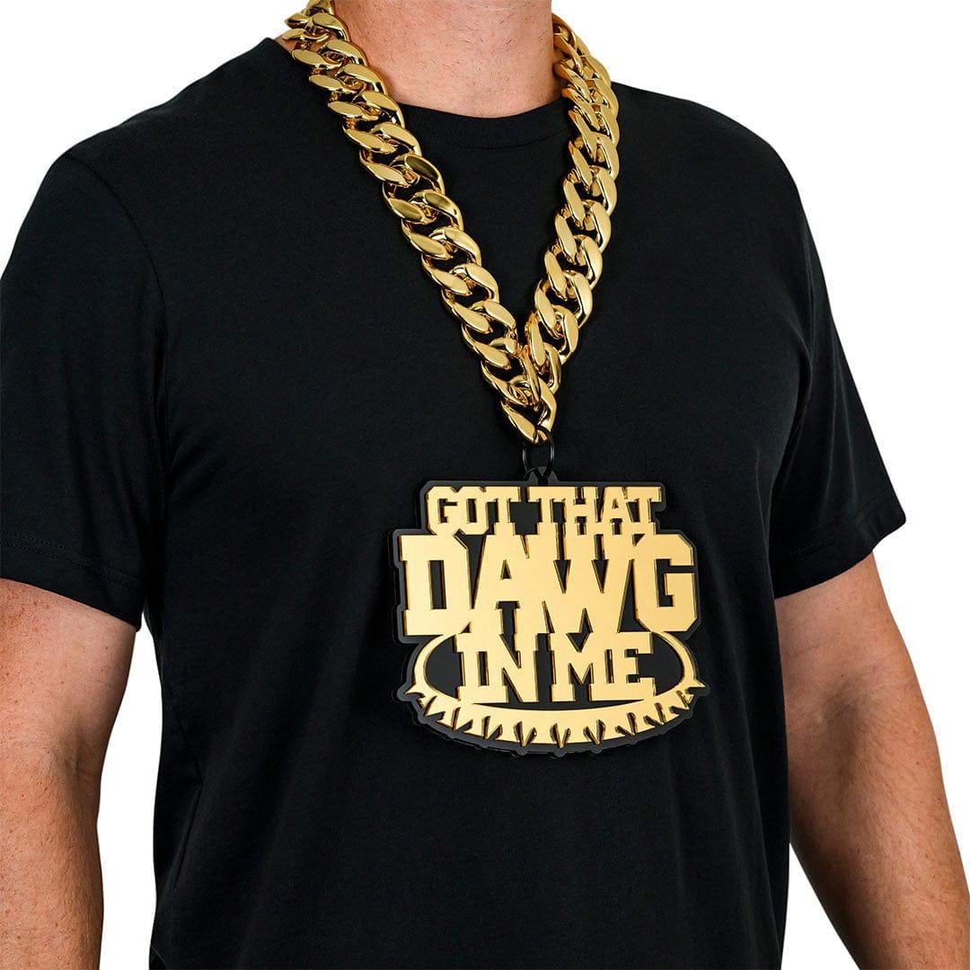 Got That DAWG in Me Black and Gold Acrylic Turnover Chain - Etsy