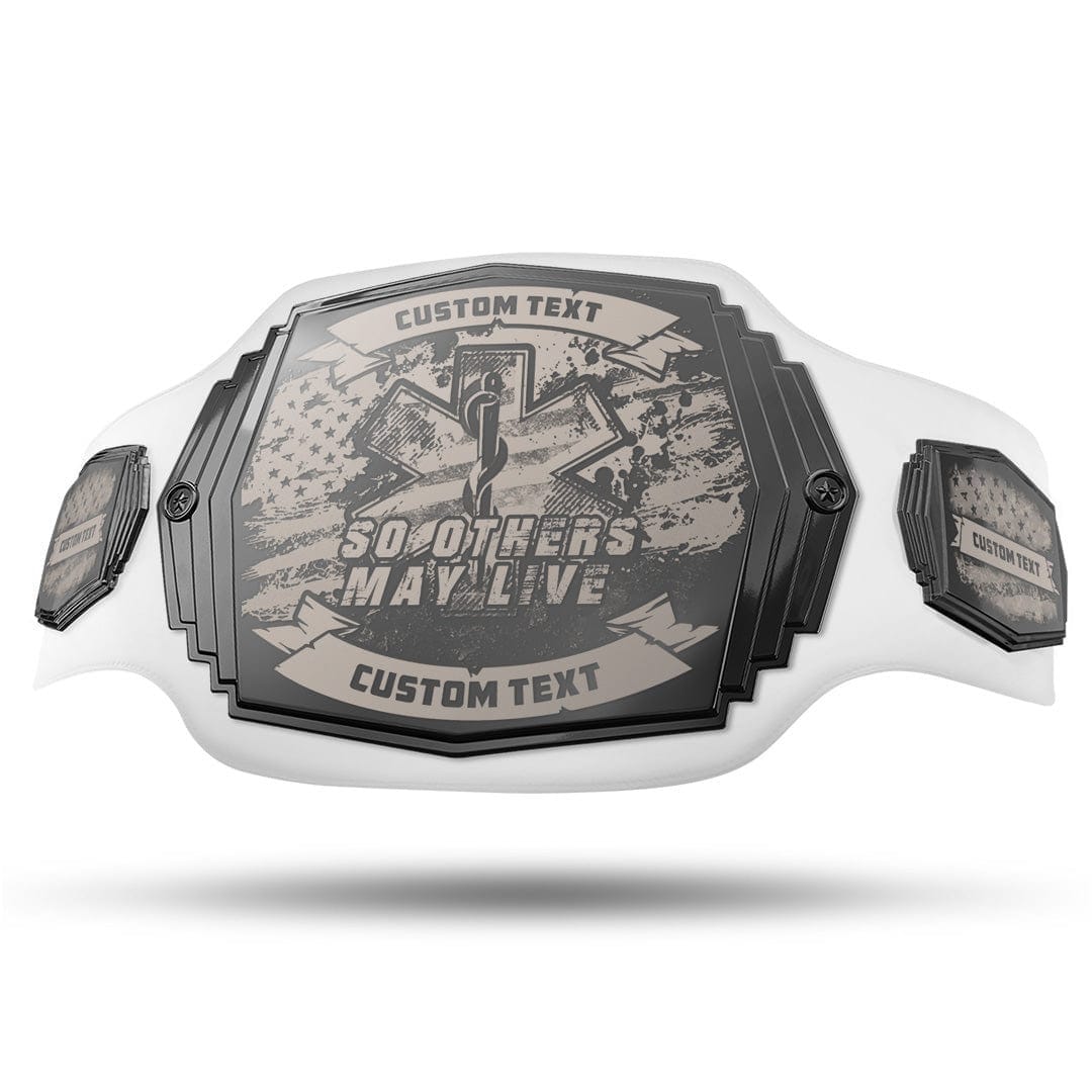 EMS Engraved Championship Belt - Gunmetal Gray | Custom Award, First ...