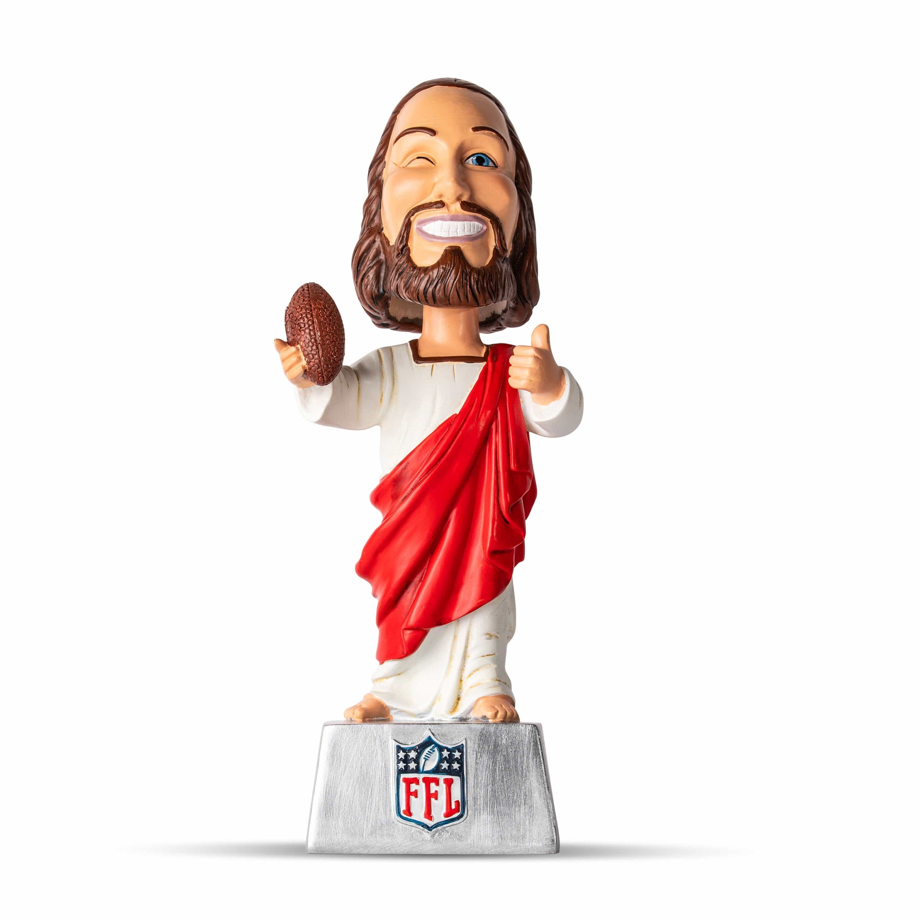 Touchdown Jesus Trophy Swap Topper Perpetual League Celebration, FFL ...