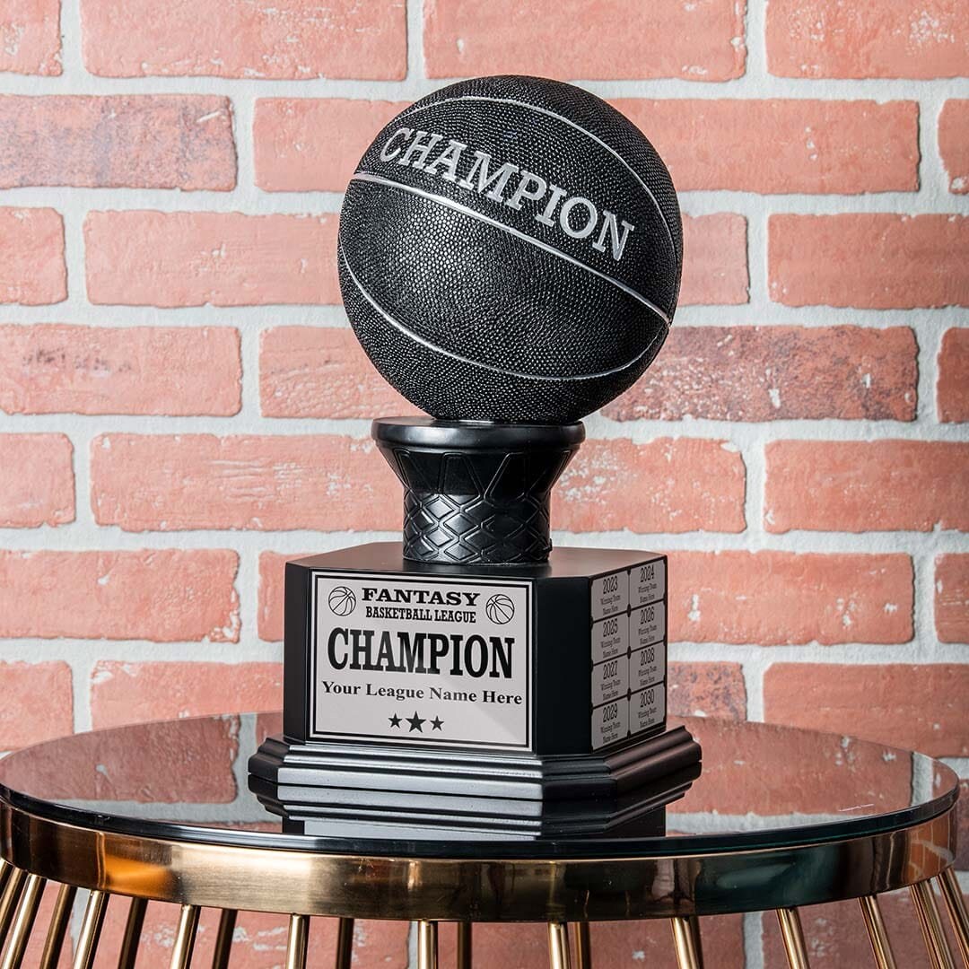 15" Perpetual Basketball Trophy – Black Basketball | Basketball Award ...