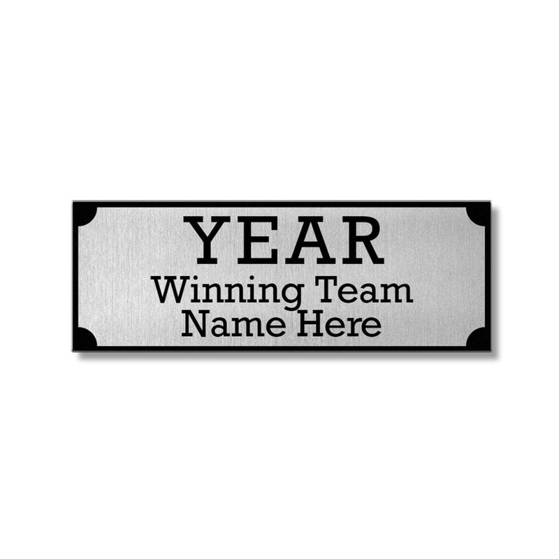 Trophy Engraving Name Plate - Etsy