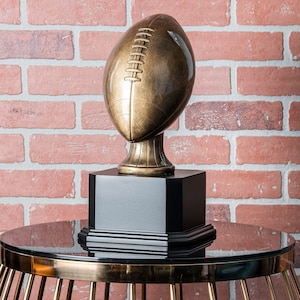Antique Gold Football Perpetual Champion Topper Trophy | FFL Award ...