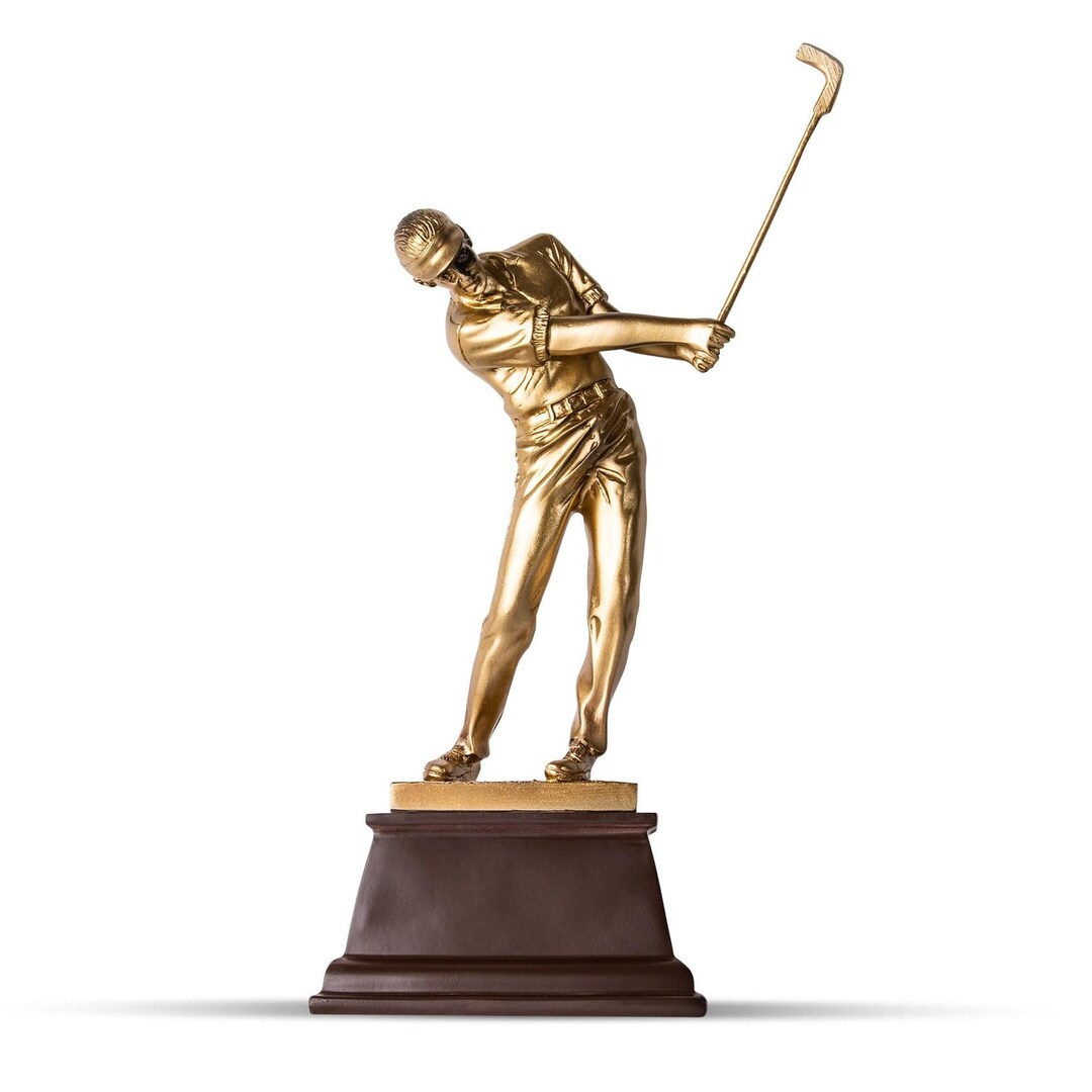Golf Topper Stand Alone Black & Gold Golf Tournament Golf - Etsy