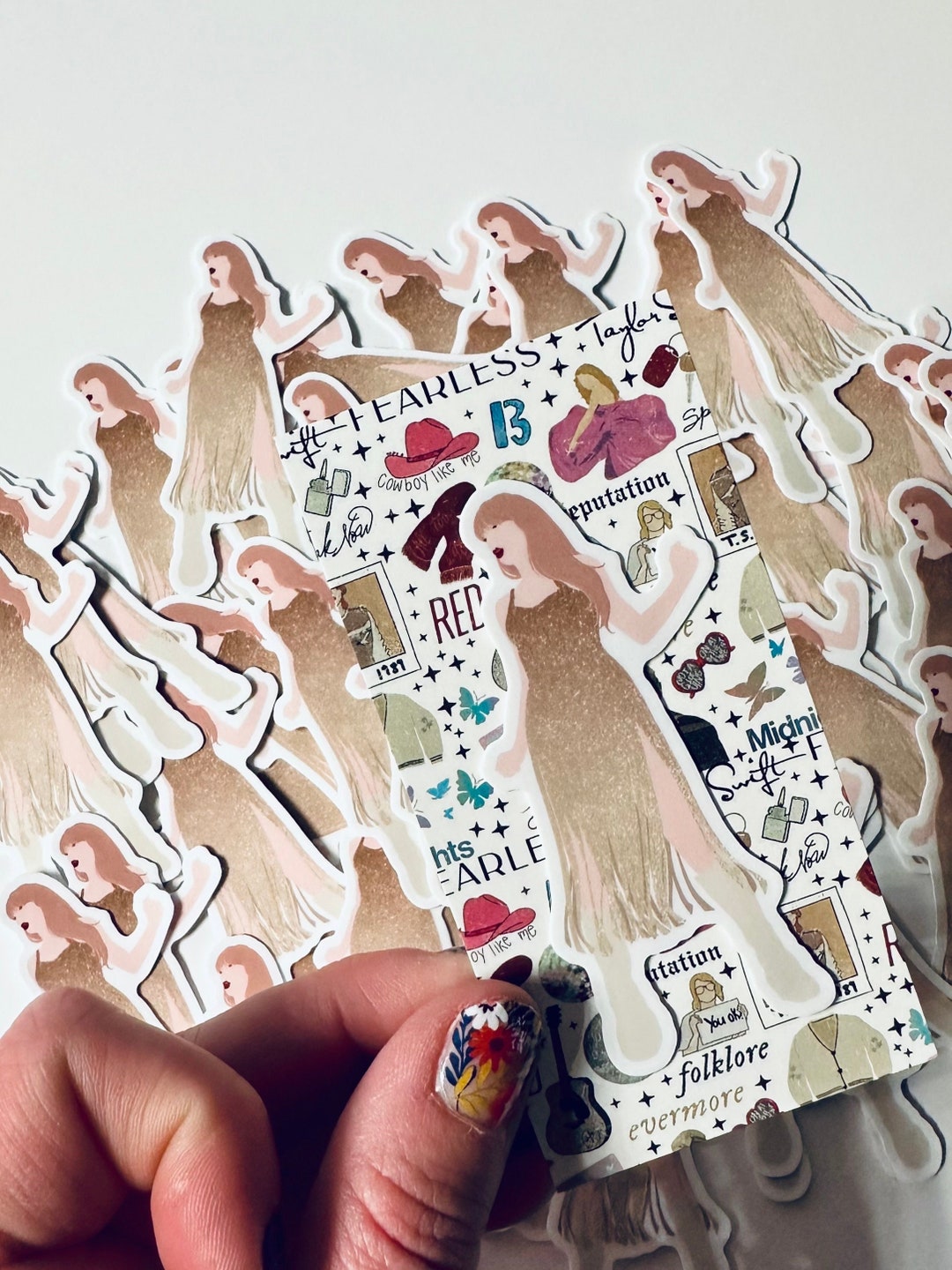 Fearless Eras Outfit, Ombre Gold Eras Dress, by the Eras Outfit Sticker ...