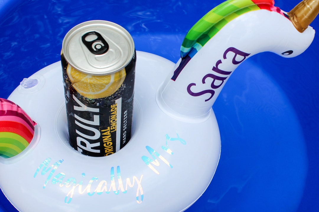 PERSONALIZED Inflatable Drink Float Unicorn Drink Float Party Favor ...
