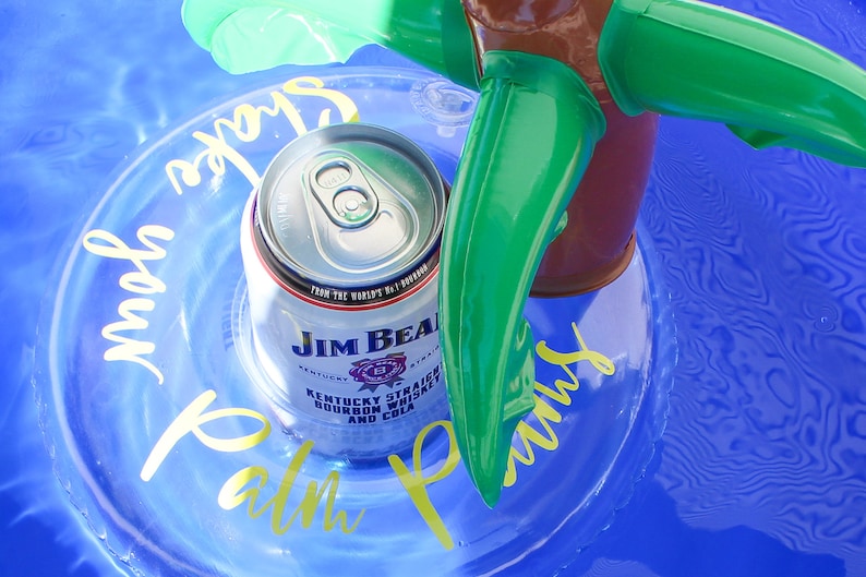 PERSONALIZED Inflatable Drink Float Palm Tree Drink Float - Etsy