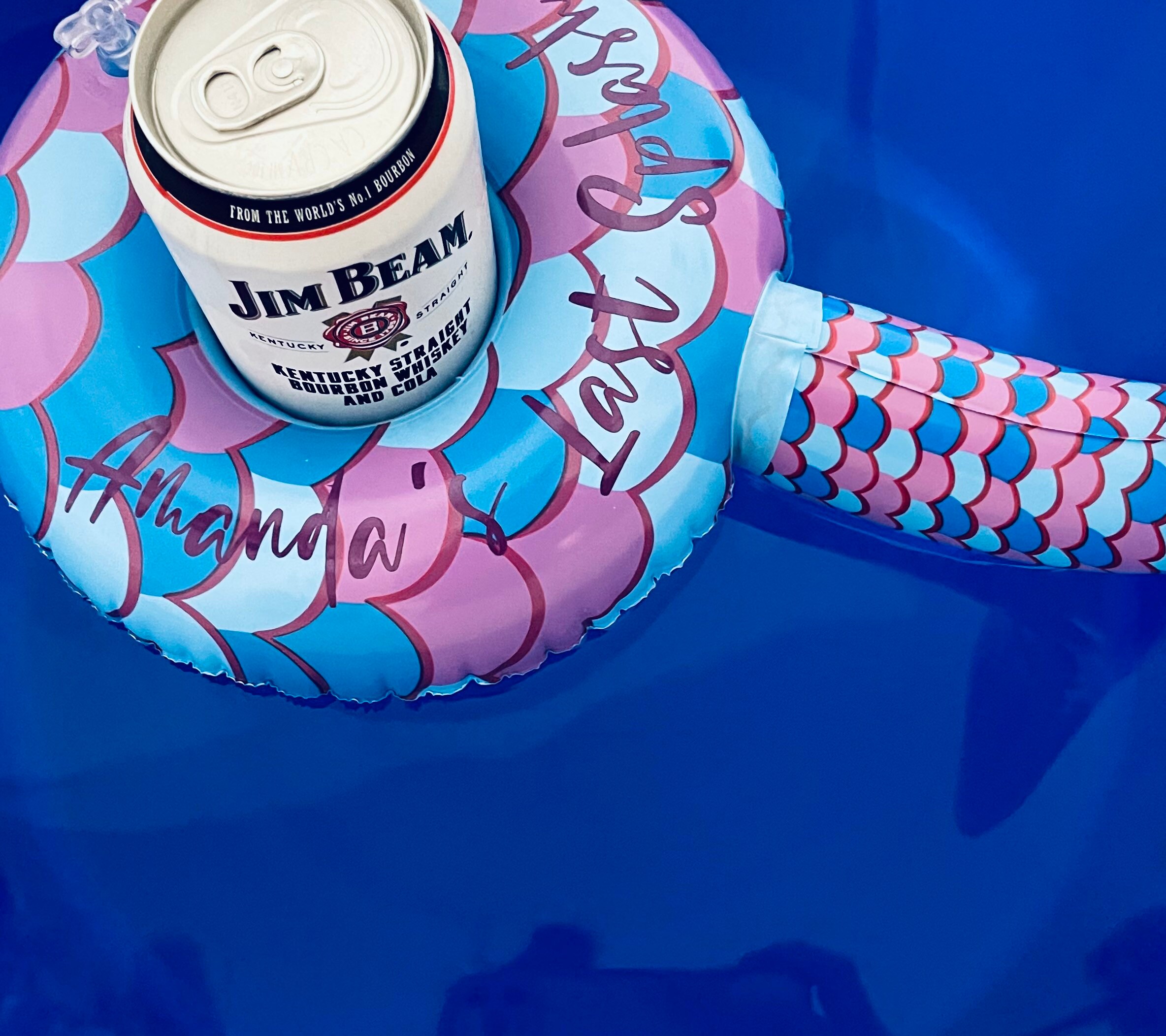 PERSONALIZED Inflatable Drink Float Mermaid Tail Drink Float - Etsy