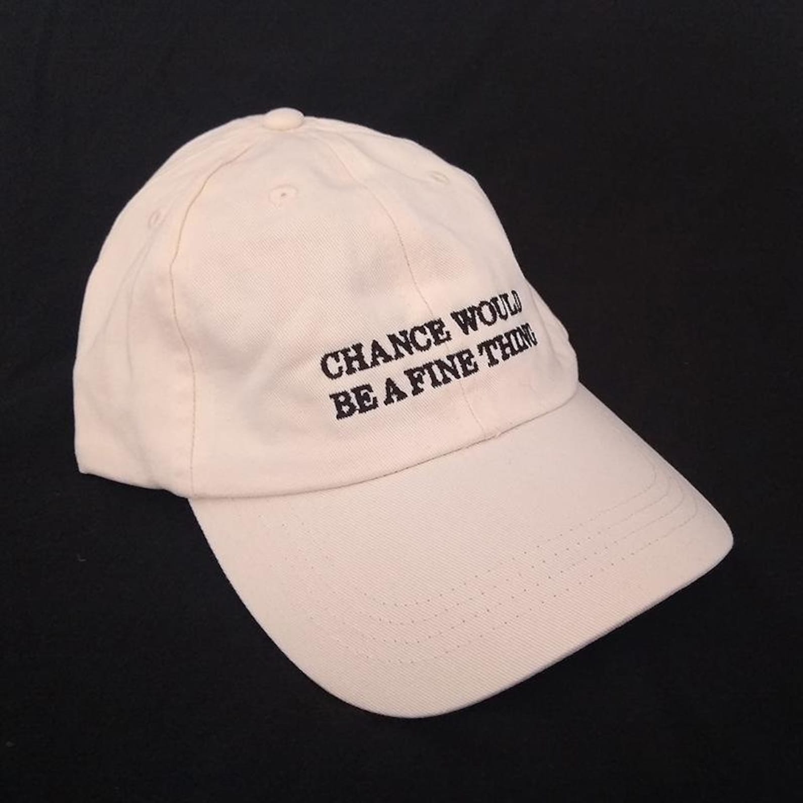 Chance Would Be A Fine Thing Peep Show Embroidered Cap - Etsy
