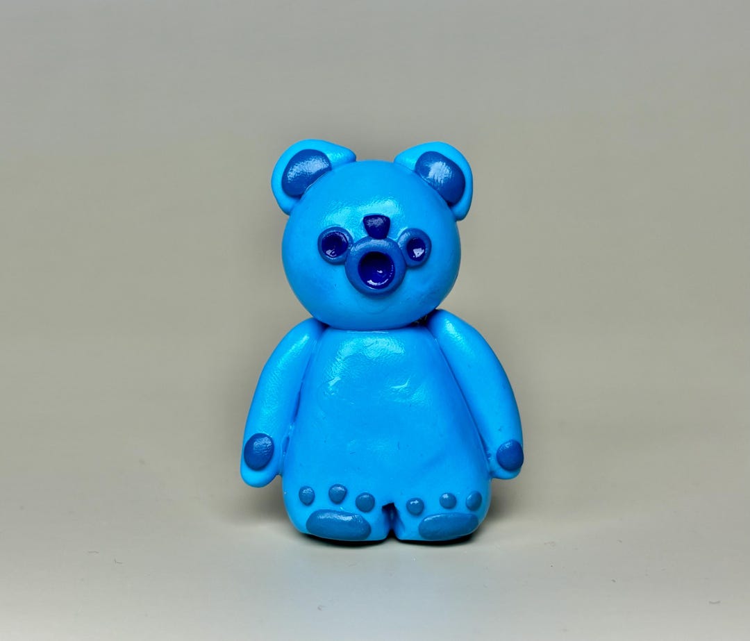 Spittin' Critters! Bloop the Bear | Desk Friend | Polymer Clay Figurine ...