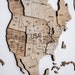Interactive Wall Art, 3D Wall Art Wood, World Map Wall Decor, 3D Wood ...