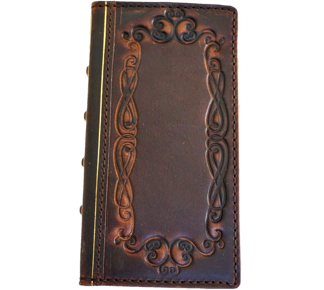 Handmade Leather Galaxy Z Fold Wallet Case: Art Design Cover - Etsy