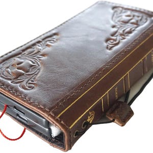 Genuine Leather Fo Oneplus Open Case Wallet Handmade Wireless Luxury ...
