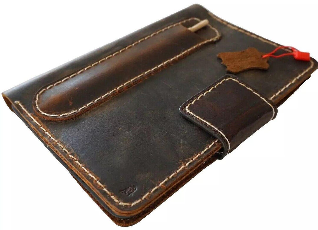 Genuine Vintage Leather Case for Apple iPad Mini 2 3 4 5 6 7 Magnetic ...