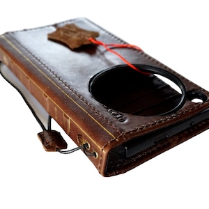 Genuine Leather Fo Oneplus Open Case Wallet Handmade Wireless Luxury ...