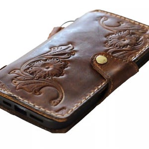 Genuine Leather Fo Oneplus 12 12R Case Wallet Handmade Wireless Luxury ...