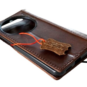 Genuine Leather Fo Oneplus Open Case Wallet Handmade Wireless Luxury ...