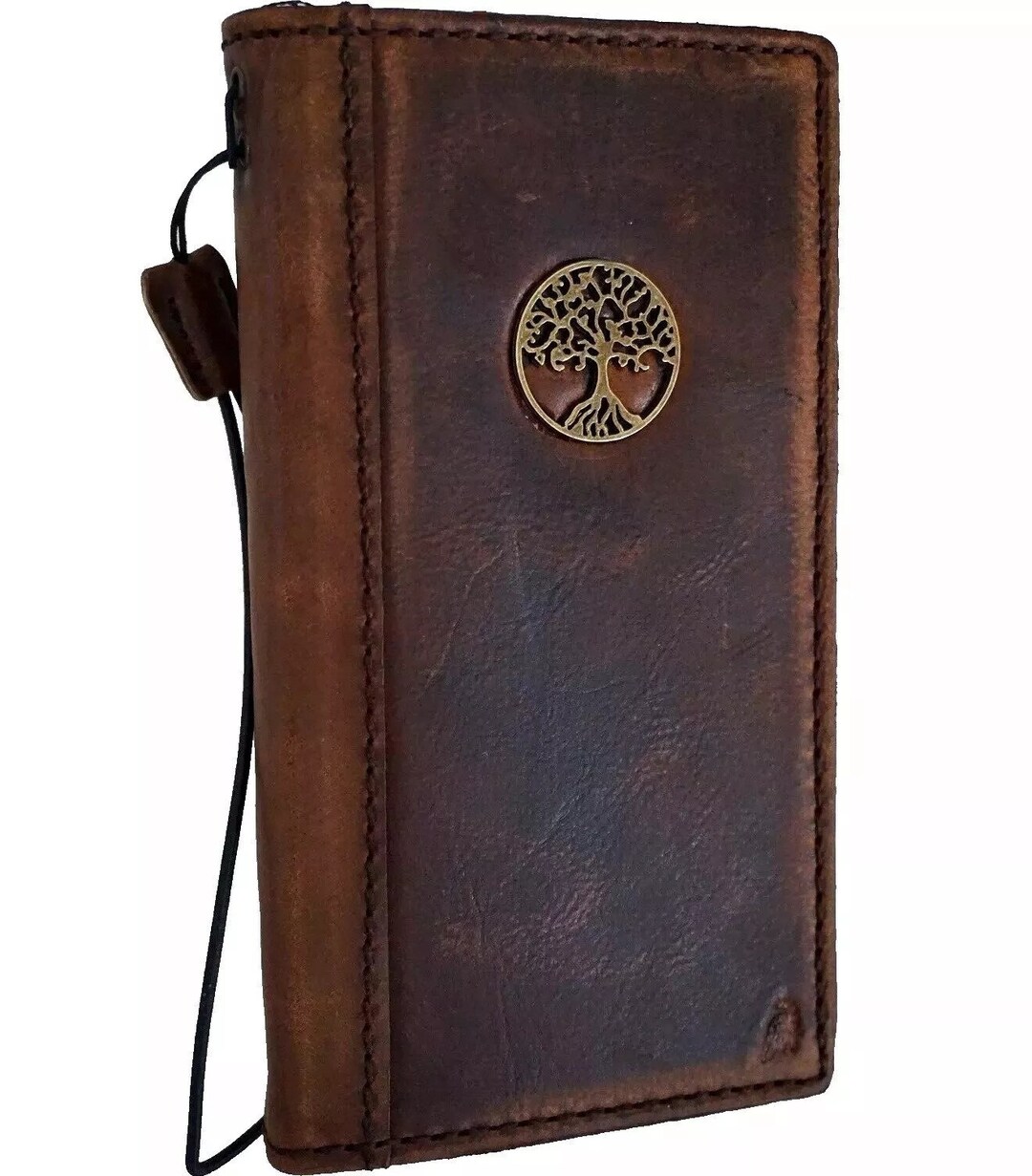 Genuine Leather Case for iPhone 11 12 13 14 15 16 Pro Max 7 8 + SE XS ...