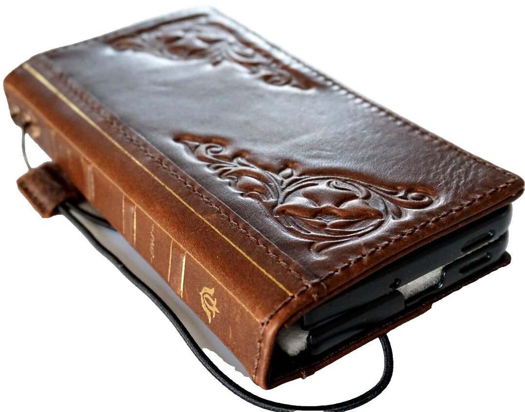 Genuine Leather Fo Oneplus Open Case Wallet Handmade Wireless Luxury ...