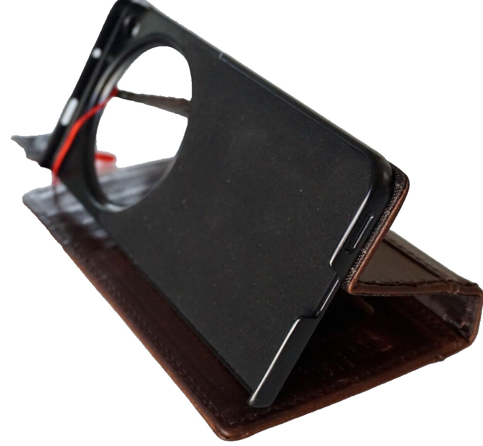Genuine Leather Fo Oneplus Open Case Wallet Handmade Wireless Luxury ...
