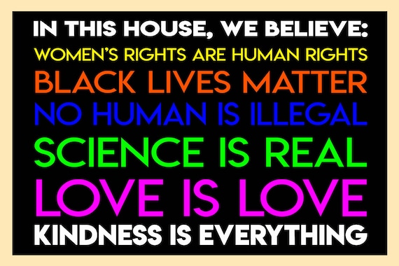 Home & Living In This House Poster Digital Download Wall Décor etna.com.pe