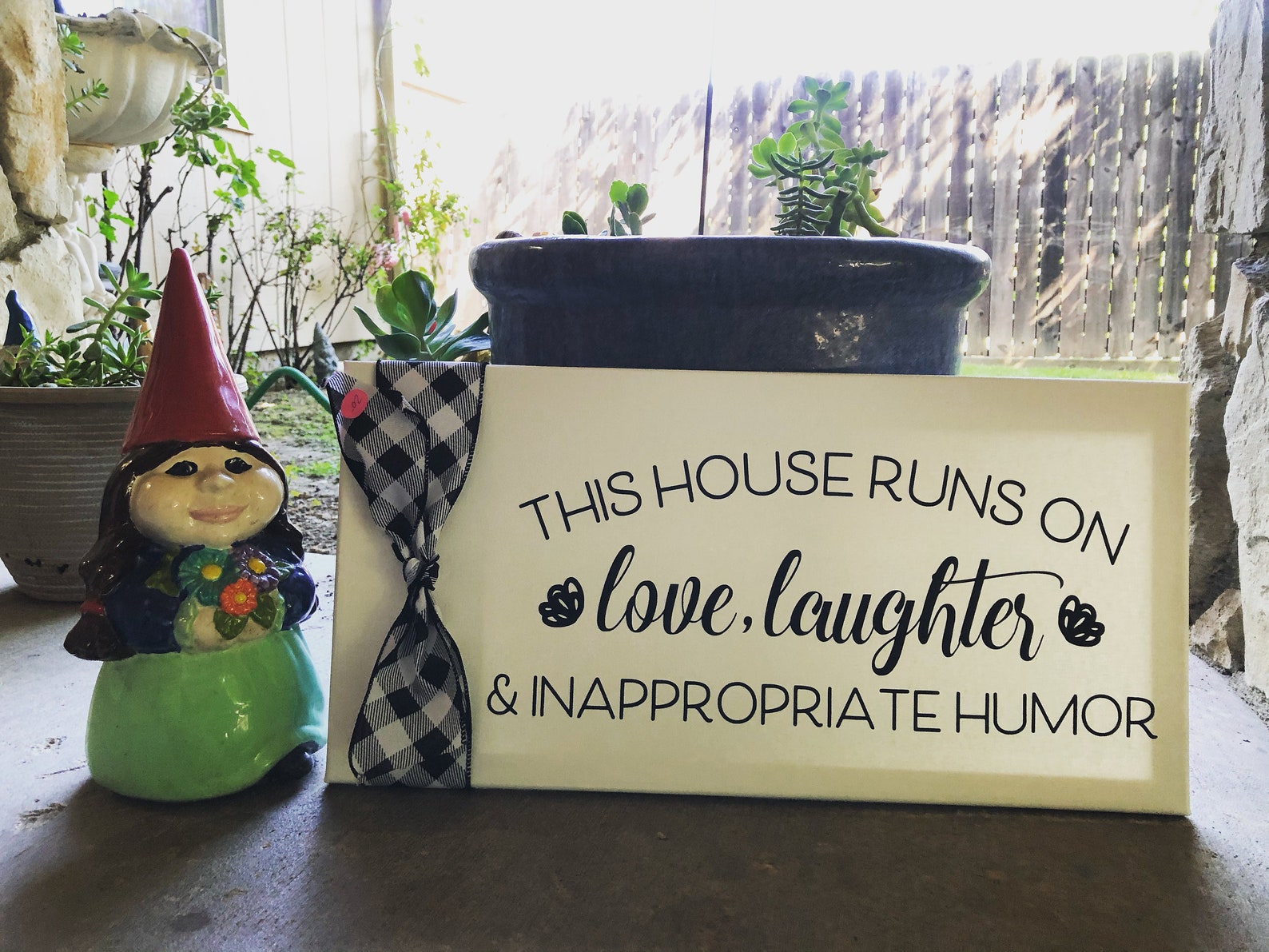 This House Runs on Love, Laughter and Inappropriate Humor Sign - Etsy