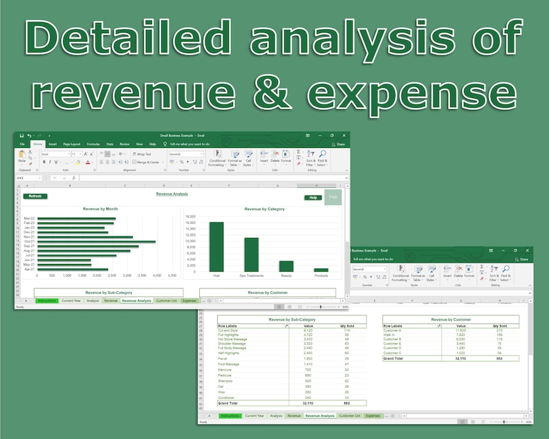 All-in-one Excel Bookkeeping Template - Etsy