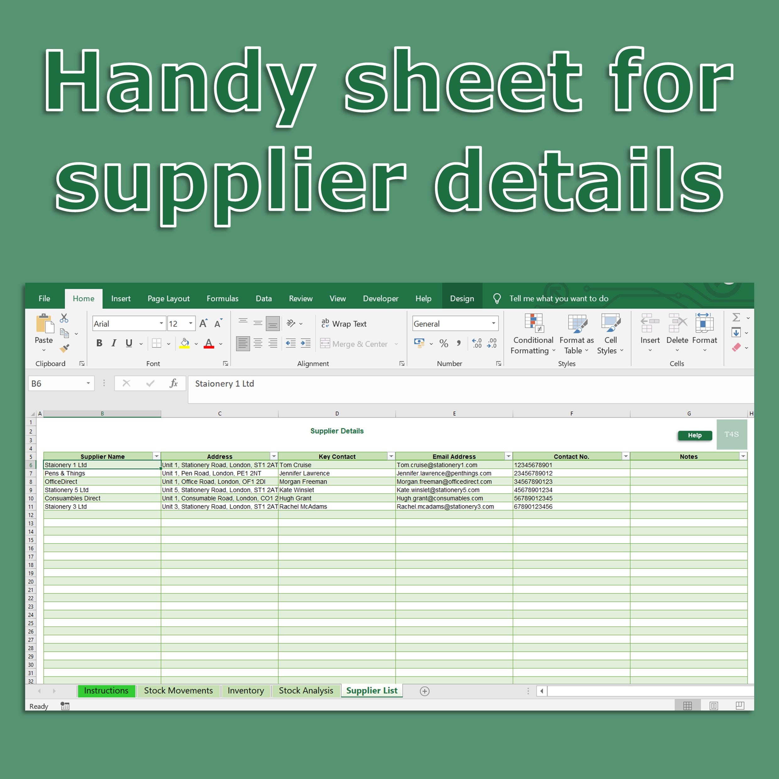 Inventory Template - Etsy