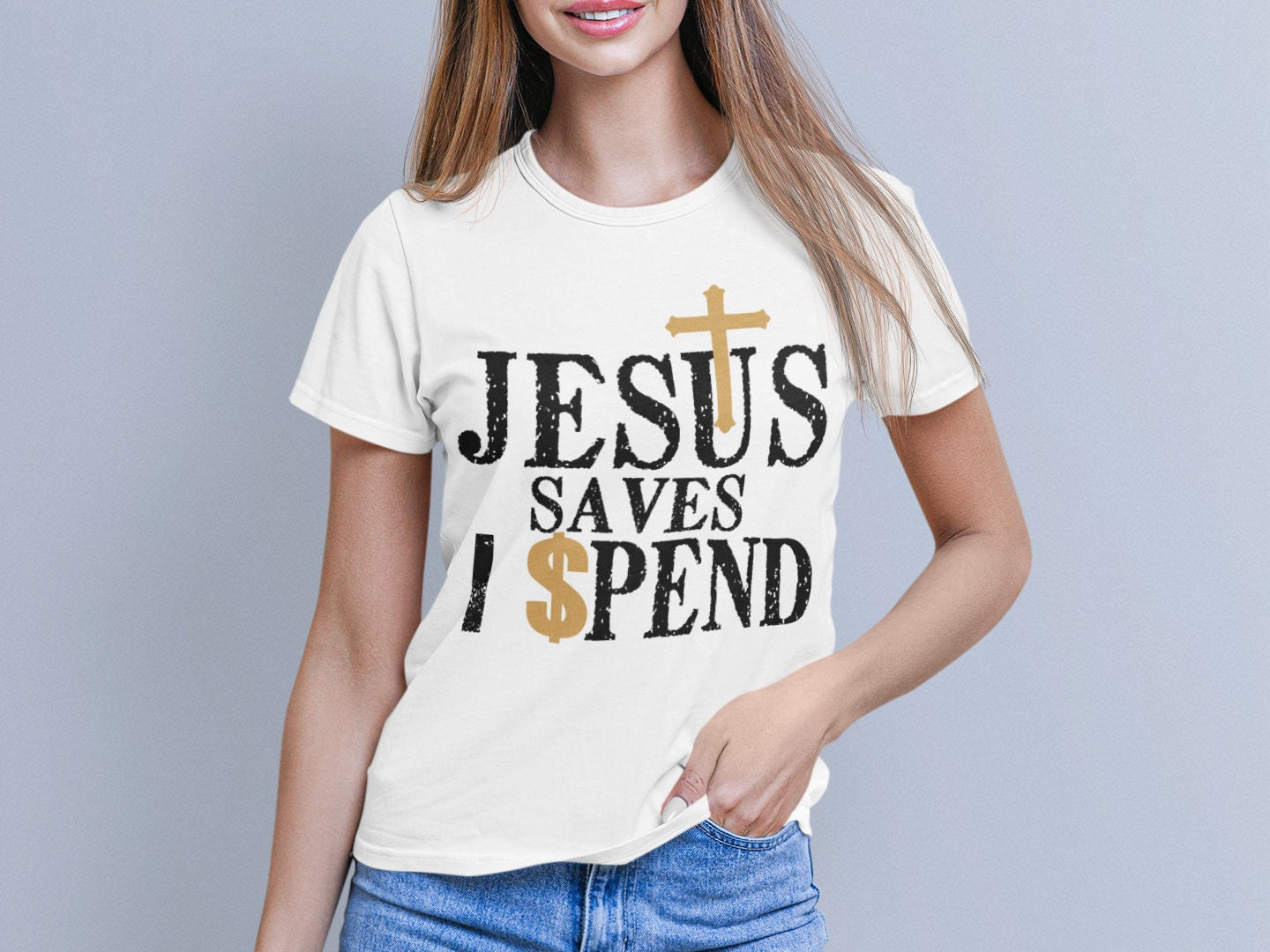 Jesus Saves I Spend,jesus Saves Shirt,jesus Saves Tshirt,funny Jesus ...