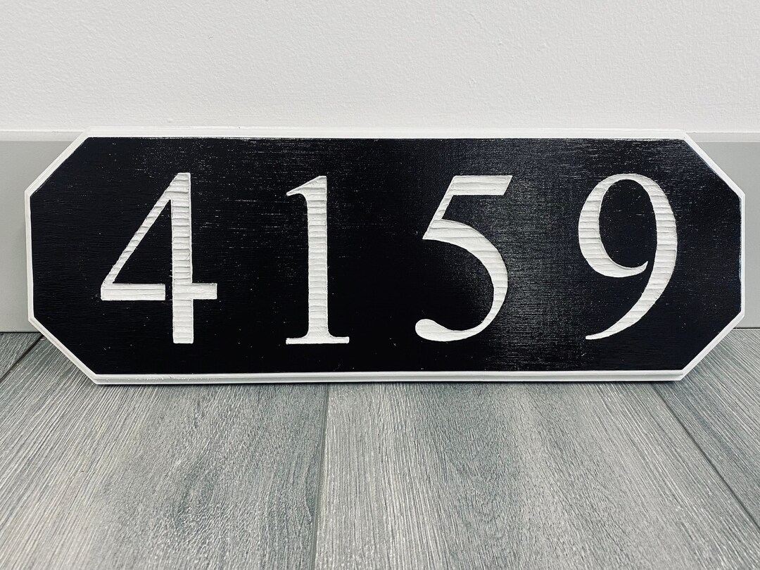 Handmade Custom Wooden House Numbers - Etsy
