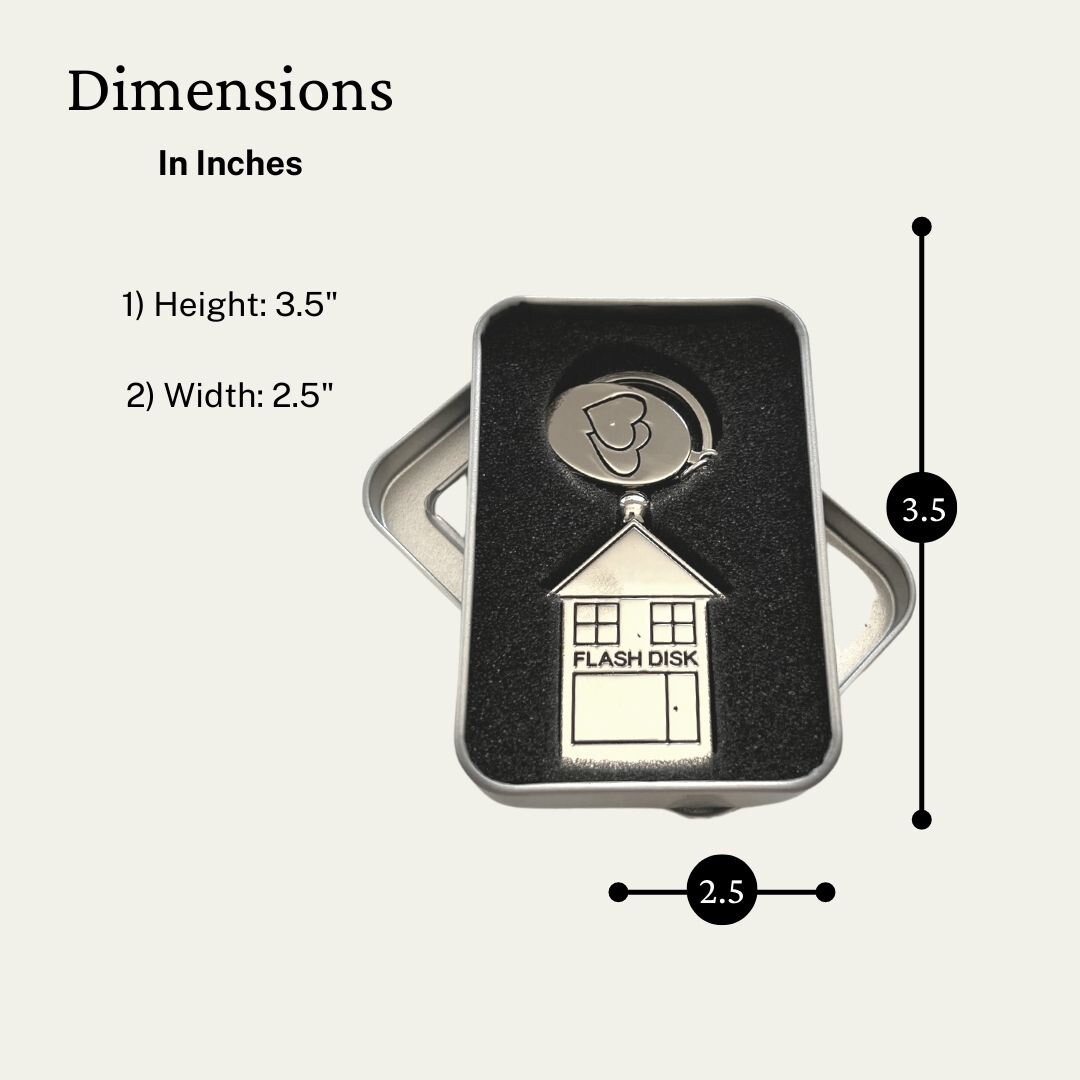 USB House Shaped Flash Drive Keychain - Etsy