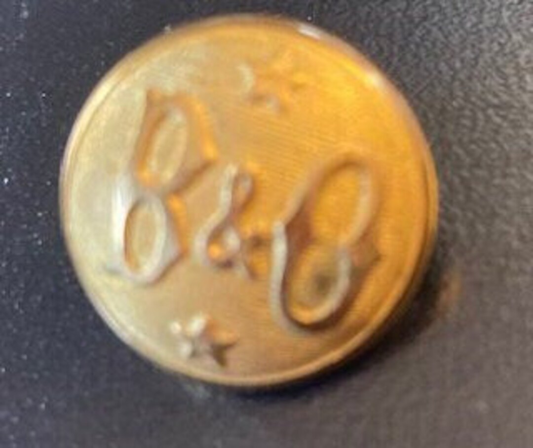 B and O Railroad Button - Etsy