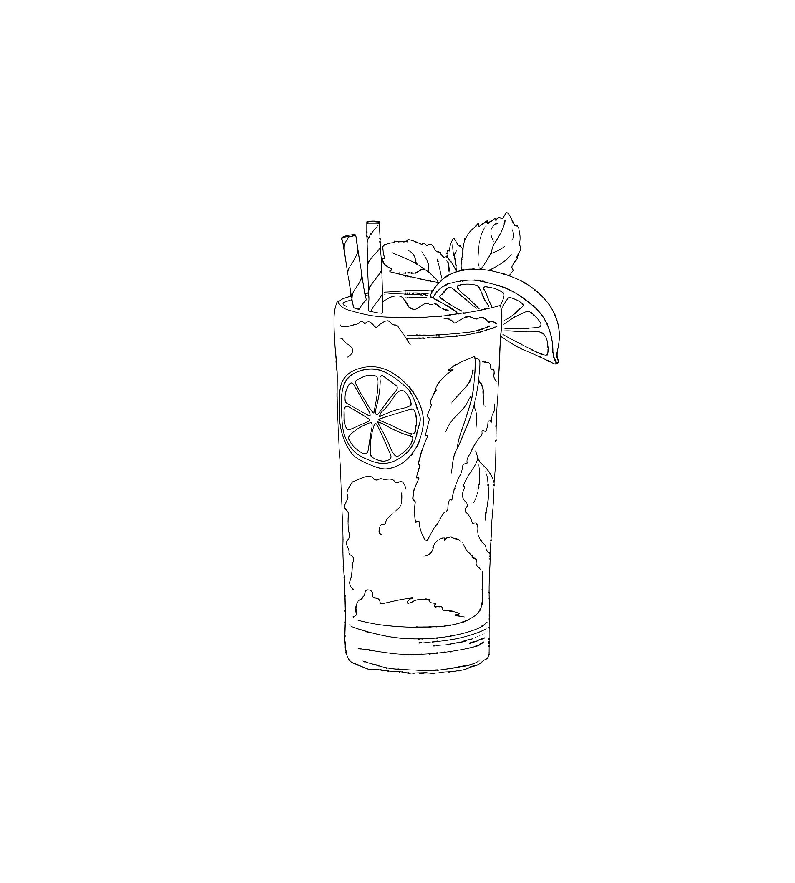 Mojito Cocktail, DIGITAL DOWNLOAD, Mojito Ai, Mojito Eps, Mojito Pdf ...